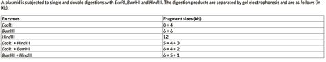 Solved Draw The Restriction Map Of This Plasmid Aplasmid Is Subjected