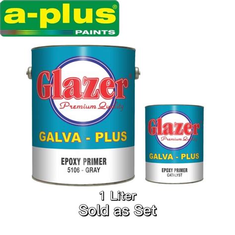 Glazer Epoxy Primer Gray With Catalyst Liter Gallon Lazada PH