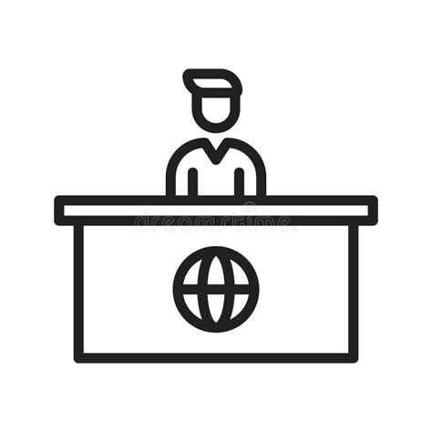 Male Anchor Icon Vector Image Suitable For Mobile Apps Web Apps And Print Media Stock Vector