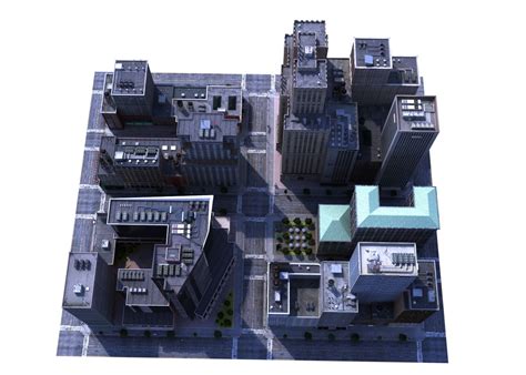 Metropolis Stadtblock 3d Vr Ar Low Poly 3d Modell 3d Modell 159 Max Ma Fbx Unknown