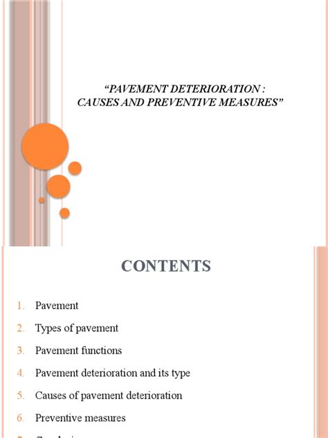 Pavement Deterioration Causes And Preventive Measures Pdf Road