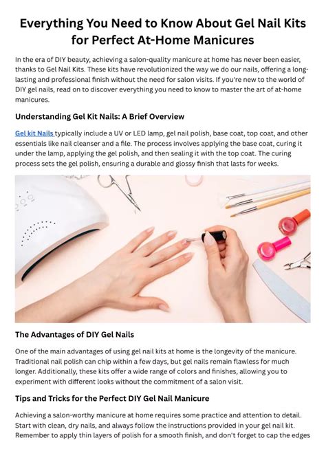 Ppt Everything You Need To Know About Gel Nail Kits For Perfect At