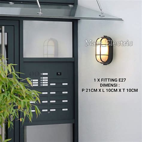 Jual LAMPU DINDING KAPAL BALL ICE OVAL FITTING E27 OUTDOOR WATERPROOF