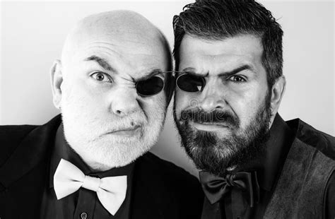 Old Father And Son Fathers Day Crazy Emotions Comical Dad And Son Funny Expression People