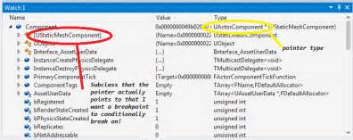 C Breakpoints That Conditionally Break When A Pointer To A Base