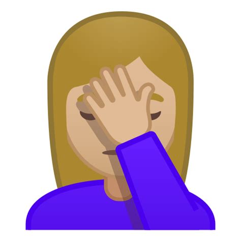 🤦🏼‍♀️ Woman Facepalming Emoji With Medium Light Skin Tone Meaning