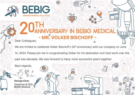 Bebig Medical On Linkedin Bebigmedical Bebigmedical Anniversary