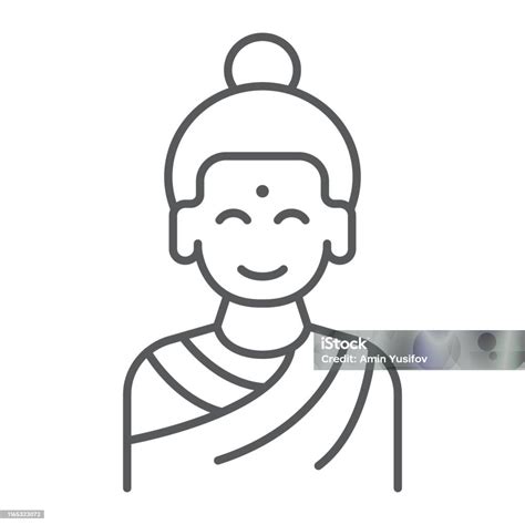 부처님 얇은 라인 아이콘 명상과 불교 명상 사람 기호 벡터 그래픽 흰색 배경에 선형 패턴 10에 대한 스톡 벡터 아트 및 기타