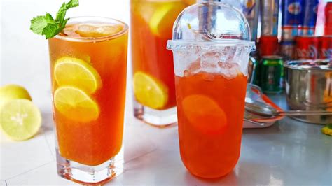 Ice Lemon Red Tea For Tried 시도를 위한 아이스 레몬 홍차 Youtube