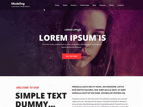 Modeling Lite Wordpress Theme