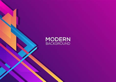 Free Vector Modern Geometric Background Design Abstract Gradient Color