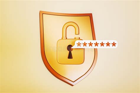 Unlocked Padlock And Password Strip On Shield Icon Representing