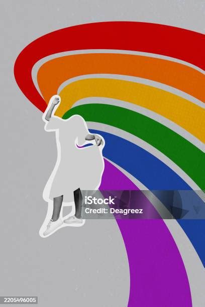 트렌드 삽화 스케치 디자인 몽타주 3d 콜라주 사랑 무지개 자유 트랜스젠더 권리 평등 나오는 아가씨 실루엣 포즈 0명에 대한 스톡 사진 및 기타 이미지 Istock