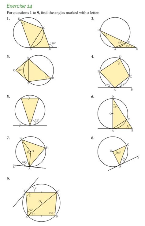 Ks4 Geometry Angles And Symmetry Angles In Circles Maths With David