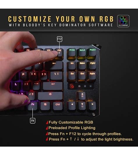 Buy A4TECH Bloody B930 TKL RGB Light Strike Libra Brown Optical Switch Mechanical Gaming