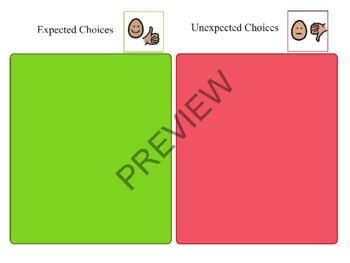 Sort Coping Skills Strategies File Folder Expected Vs Unexpected