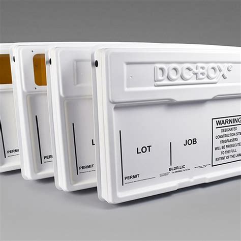 Posting Permit Box Unit Outdoorindoor Standard 21 In X 27 In X 4 In