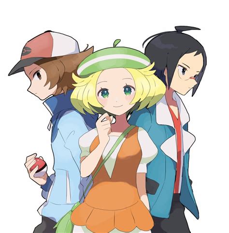 Hilbert Bianca And Cheren Pokemon And 1 More Drawn By Eneko