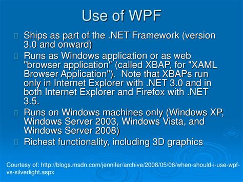 PPT Choosing Between WPF And Silverlight For Web Development PowerPoint Presentation ID 9083044