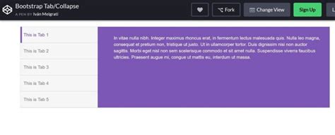 Free Bootstrap Tabs Examples The Best Colorlib