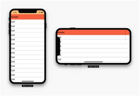 The Header And The Cells Are Transparent Cell Background Transparent Ios HD Png Download