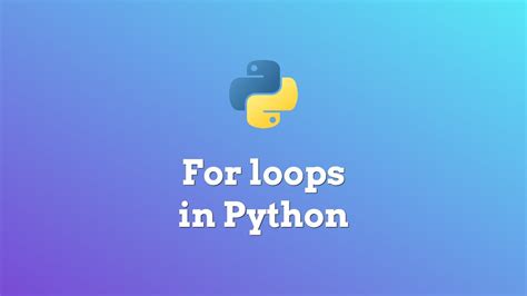 For Loops In Python Ep 12 Beginner Python Youtube