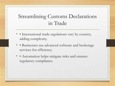 Ppt Uk Customs Declarations Powerpoint Presentation Free Download