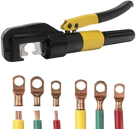 Hand Operated Hydraulic Crimping Tool Range 12 AWG 2 0 AWG For Cable