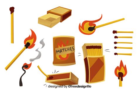 Matches Vector Free Download