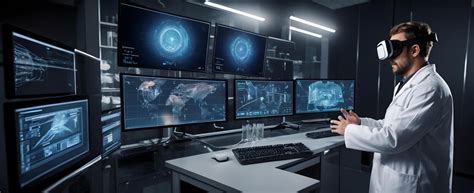 Premium Photo Immersive Virtual Reality Laboratory Simulation An