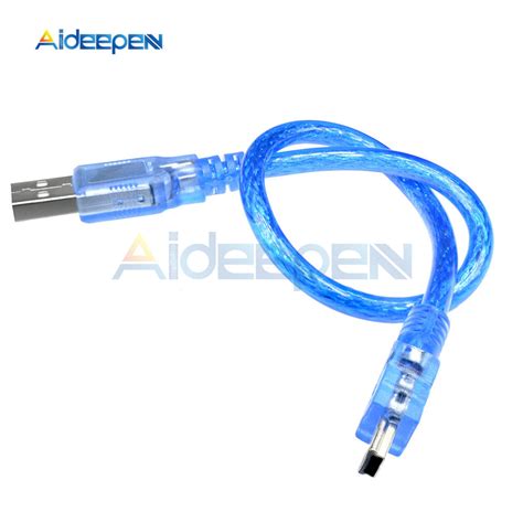 1pcs Usb Cable For Arduino Nano 3 0 Usb To Mini Usb 30cm Aideepen