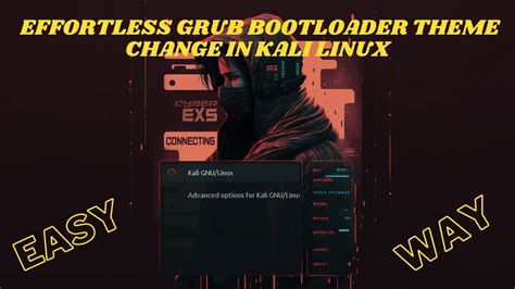 Customize Kali Linux Grub Bootloader Theme Youtube