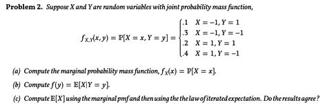 Solved Compute The Marginal Probability