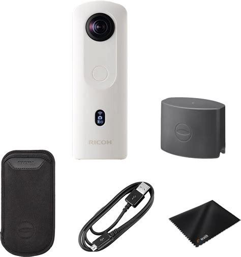 Ricoh Theta Sc2 4k 360° Spherical Camera White Bundle