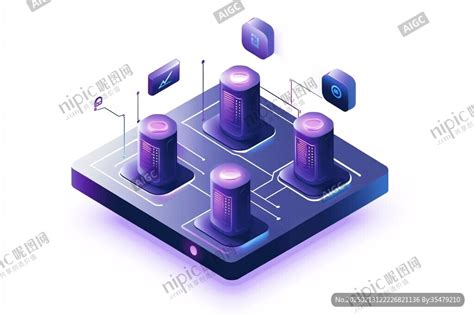 Ai创作图数据库中心 服务器优化 服务器模型 数据中台 互联网数据插画 服务器集群 托管服务器 服务器基础设施 服务器整合 大数据服务 大数据运维 去中心化存储 紫色登陆后台 云计算容灾 智能