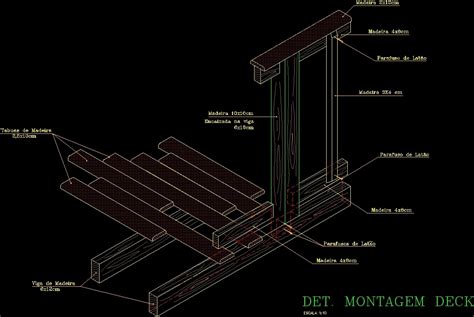 Wooden Deck Dwg Detail For Autocad • Designs Cad