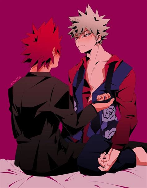 Kirishima X Bakugou ~° Personagens De Anime Casais Bonitos De Anime