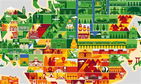 Наклейка Карта мира (с материками и океанами) печать с ламинацией на стену