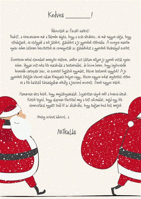 Levél A Mikulástól Névre Szólóan A Gyermekednek Cucu