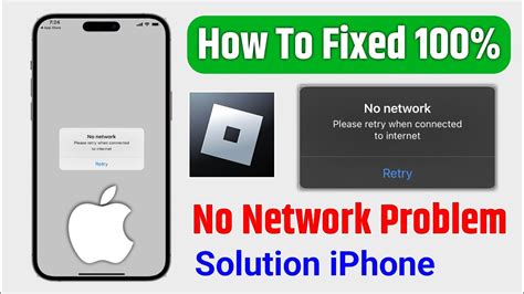 Fix Roblox No Network Please Retry When Connected To Internet In IPhone