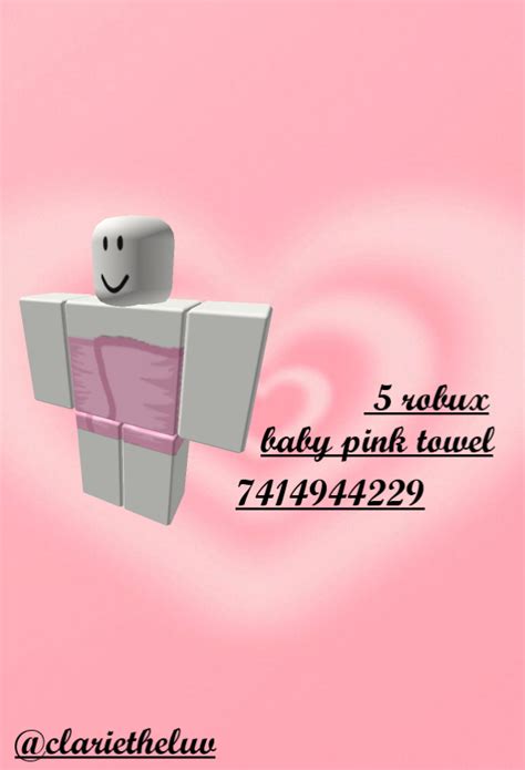Pink Towel Codes For Berry Avenue And Bloxburg In Coding Coding