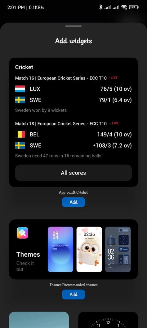 old widget got removed all useful widgets are disappeared r miui