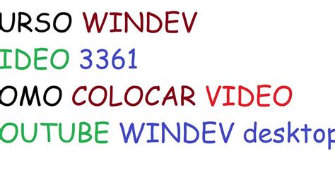 Windev Aulas Estudos E Desenvolvimento DICAS WINDEV WEBDEV MOBILE Como Colocar Video