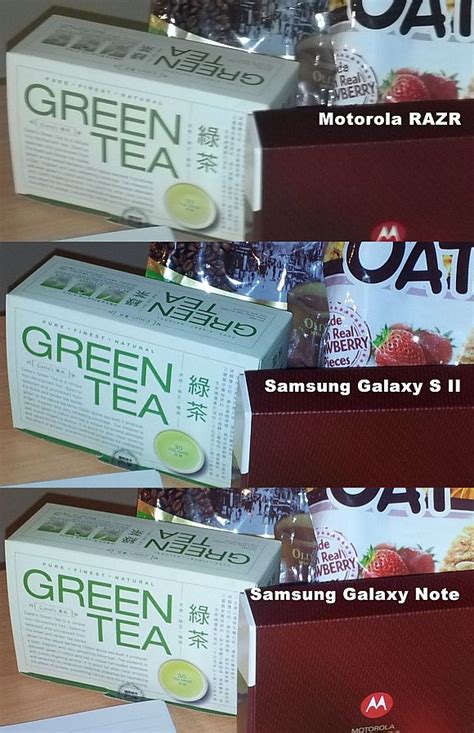 Cameras Compared Motorola Razr Vs Galaxy S Ii Vs Galaxy Note Soyacincau