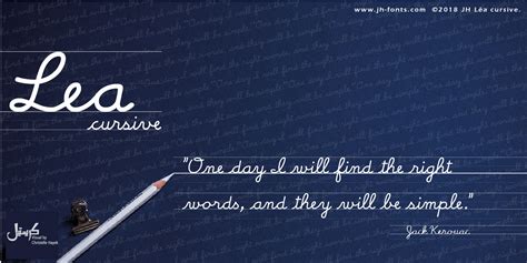 Jh Lea Cursive Samples On Behance