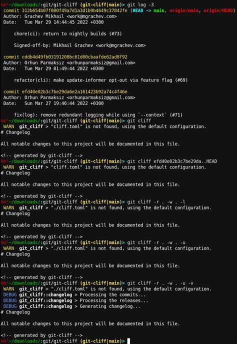 Generates Empty CHANGELOG Issue 75 Orhun Git Cliff GitHub
