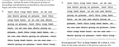 Forms Itextsharp Multiline Fields Text Not Aligning With Line Stack