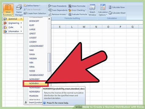 How To Create A Normal Distribution With Excel Steps