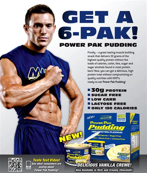 Power Pak Pudding - высокопротеиновый пудинг от MHP на sportivnoepitanie.ru