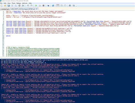 Hyper V Script Cannot Import Vm Error Virtualization Spiceworks